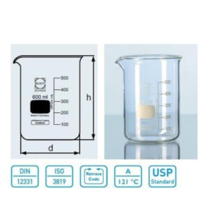 DURAN Beaker Low Form, with Spout – PolyScientific
