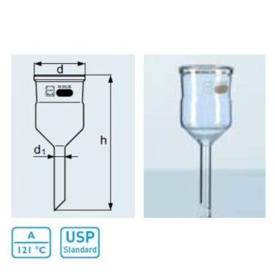 DURAN Filter Crucible / Funnel Adapter – PolyScientific